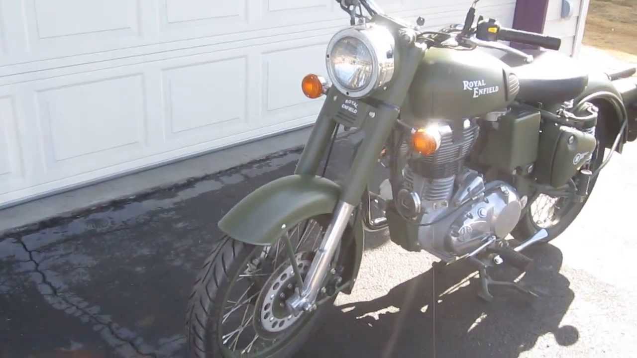 2011 Royal Enfield Bullet C5 Military (Video #1, Walkaround) - YouTube