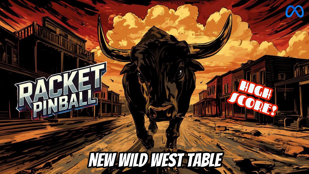RACKET PINBALL VR | New Wild West Table - YouTube