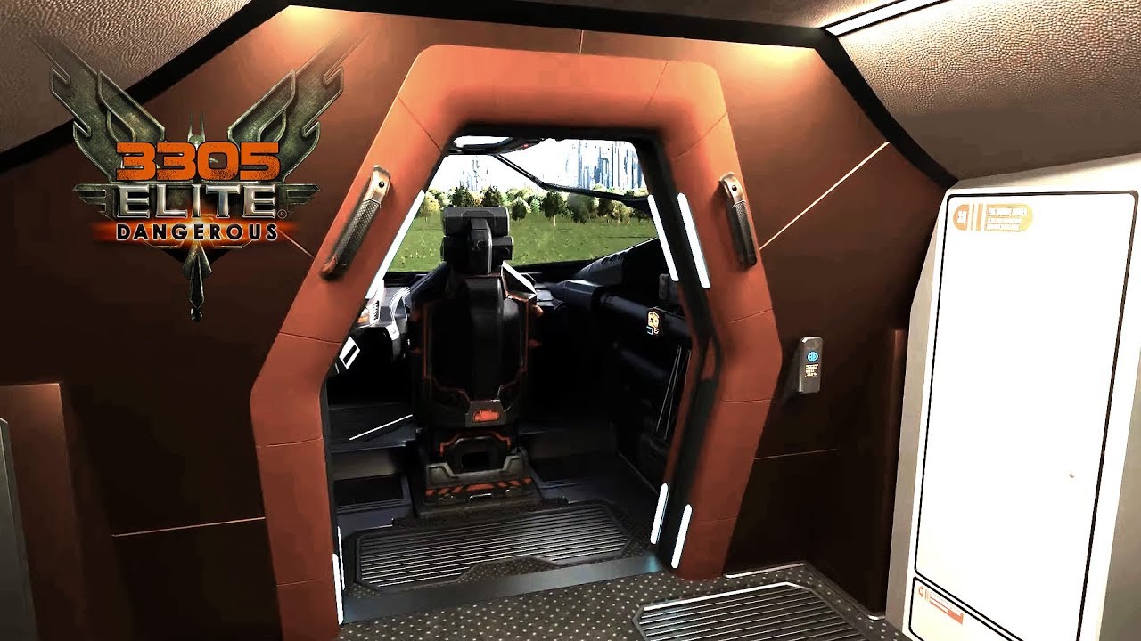 3305 Elite Dangerous - Walking Inside Sidewinder, Hacking Protest ...