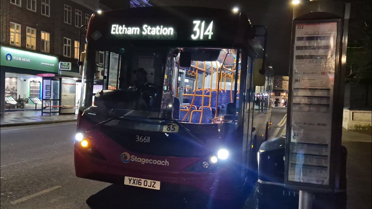 Stagecoach London 36611 YX16OJZ Bus Route 314 | ADL Enviro 200MMC Voith ...