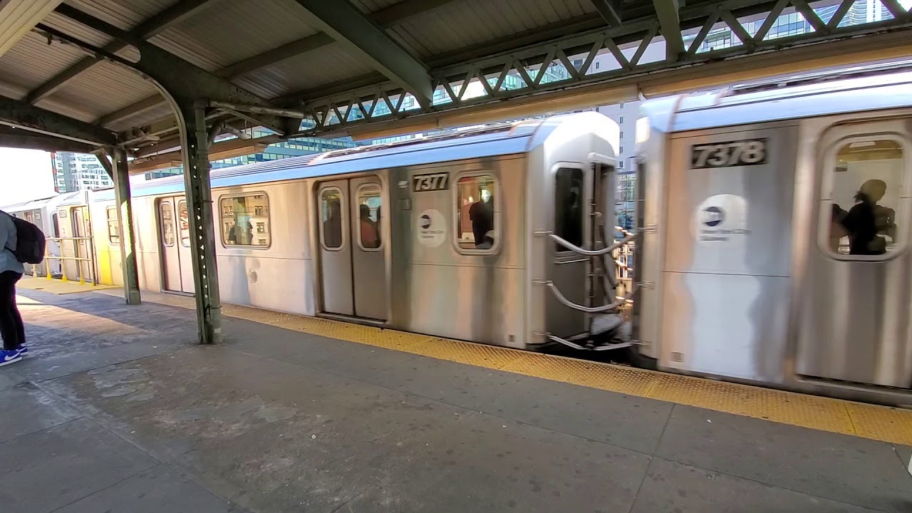 7 Express train at Queensboro Plaza - YouTube