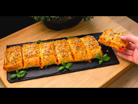 Milföy hamuruyla harika tarif - Hızlı ve kolay pizza yastıkları ✨