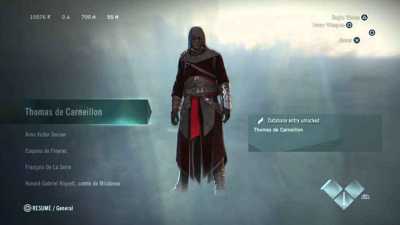 Assassin's Creed® Unity The Armor of Thomas de Carnillon/Nostradamus ...