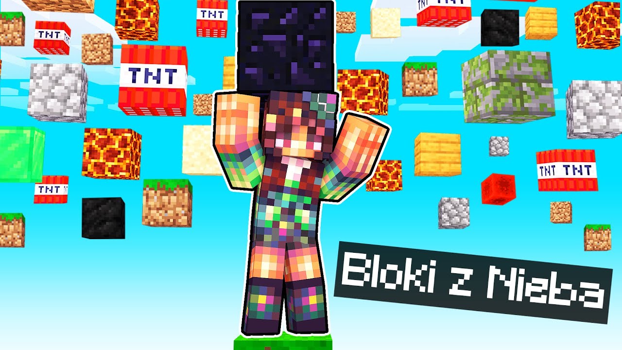 🦄 BLOKI W MINECRAFT SPADAJĄ Z NIEBA! | MINECRAFT - YouTube