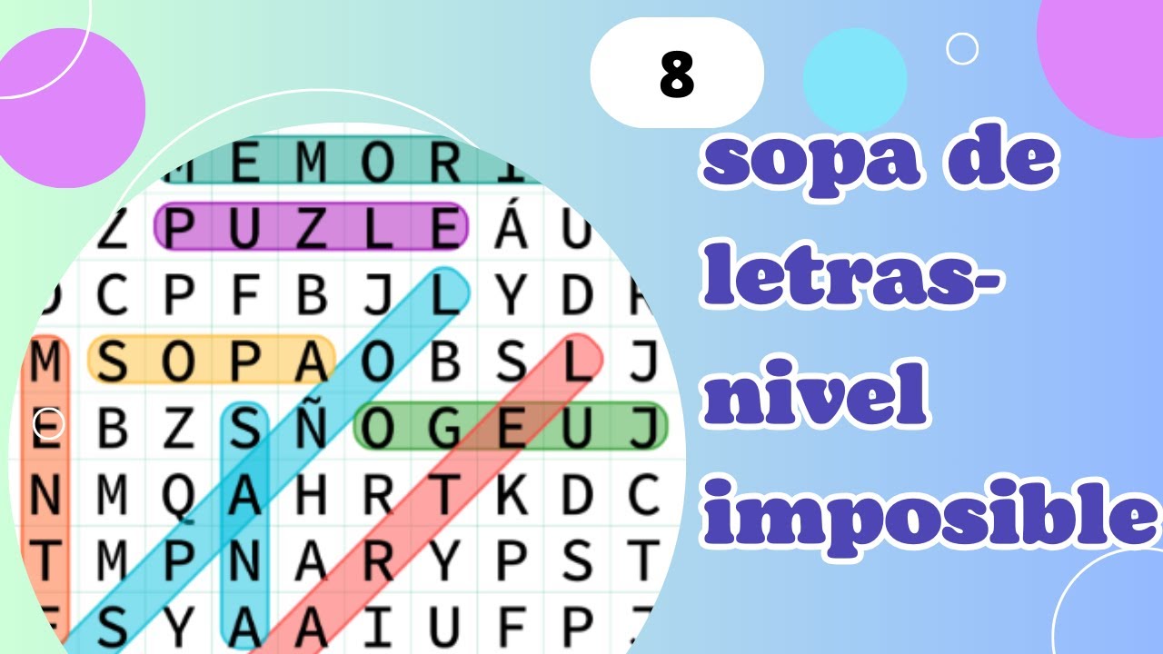 ¡Sopa de Letras Épica! Desafío Mundial de Palabras - YouTube