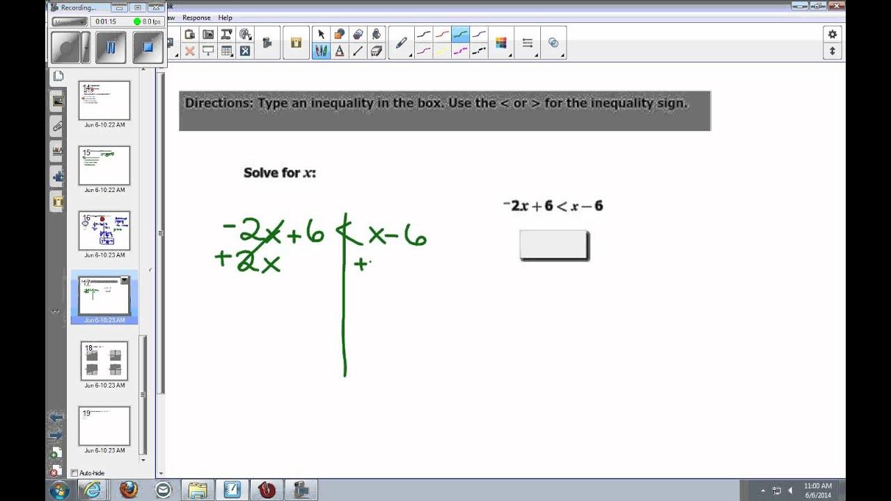 Virginia Algebra 1 SOL Released Test: Question 17 - YouTube