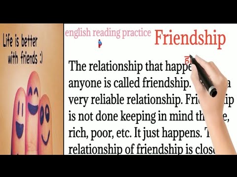 245,Friendship/Present Tense paragraph/English practice ...