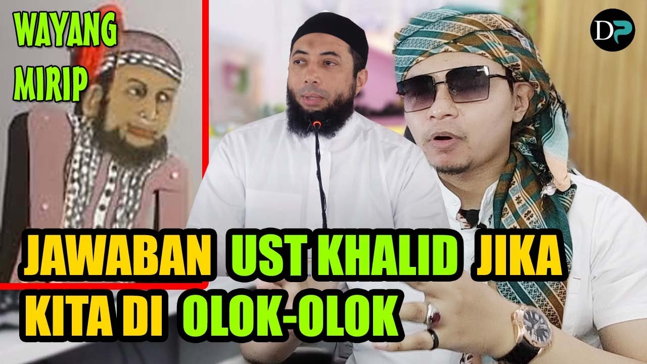 JAWABAN UST KHALID BASALAMAH & WAYANG MIRIP UST KHALID DI PONPES ORA ...