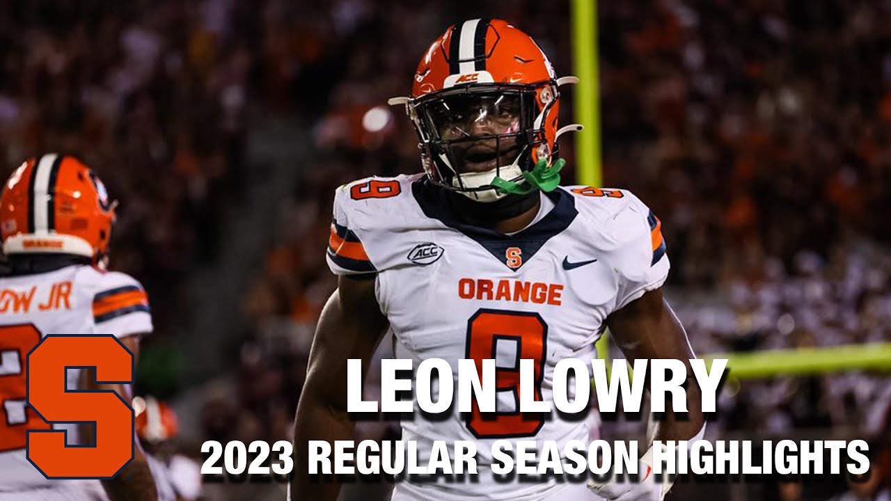 Leon Lowery 2023 Regular Season Highlights | Syracuse LB - YouTube