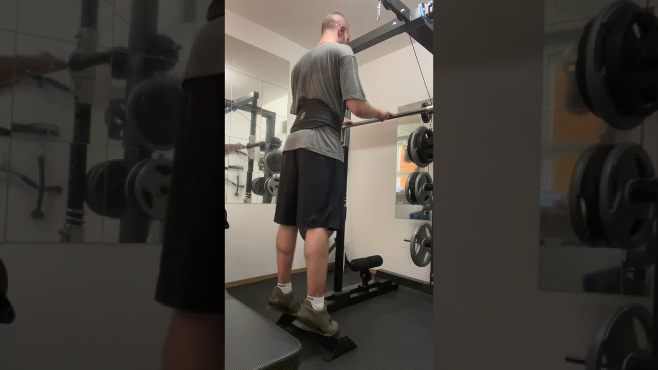 Calves with dip belt - polpacci con cintura per dip - YouTube