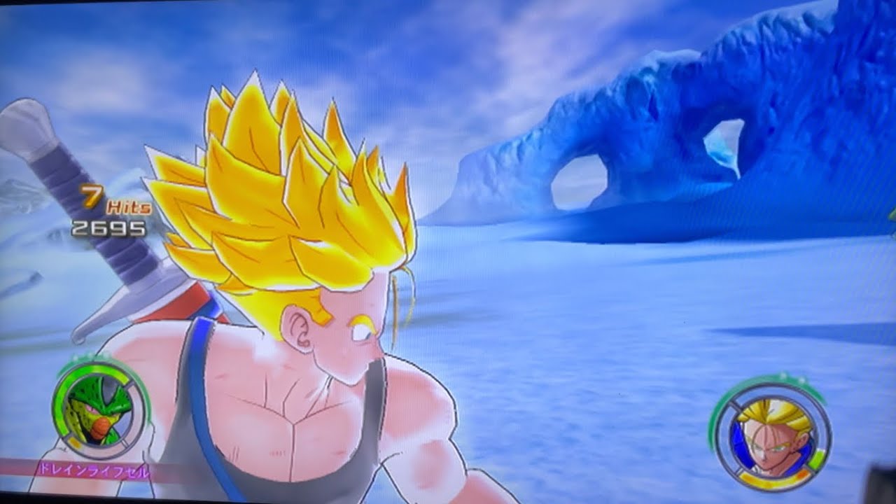cell 1st form vs trunks(sword) super saiyan dragon ball raging blast 2 ...