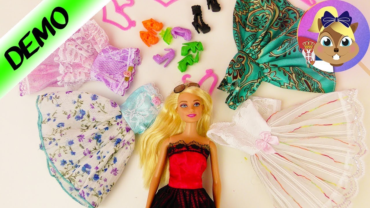 Barbie modna revija sa sjajnim novim haljinama / Haljine za žurku ...