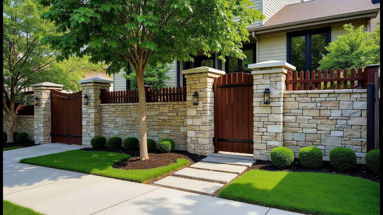 Best Decorative Stone Ideas to Elevate Your Front Fence Design in 2025 ...