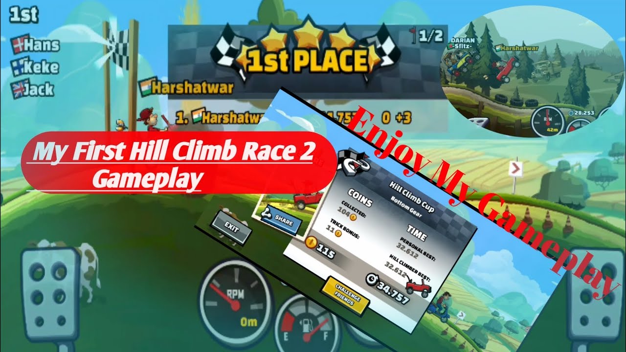 My First Hill Climb Race 2 Gameplay | Hill Climb Race 2 Gameplay - YouTube