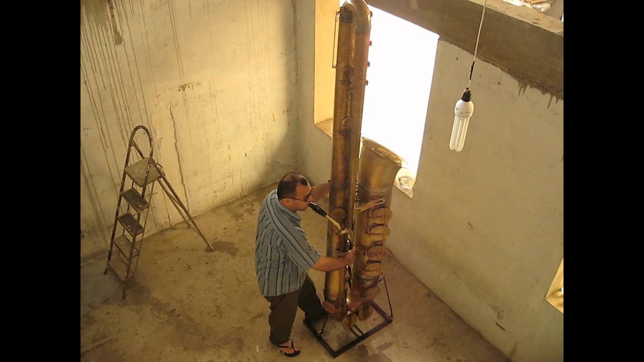 J'Elle Stainer subcontrabass saxophone - YouTube