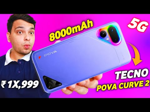 Tecno Pova Curve 2 5G is Here With 8000mAh Big Battery 🔥