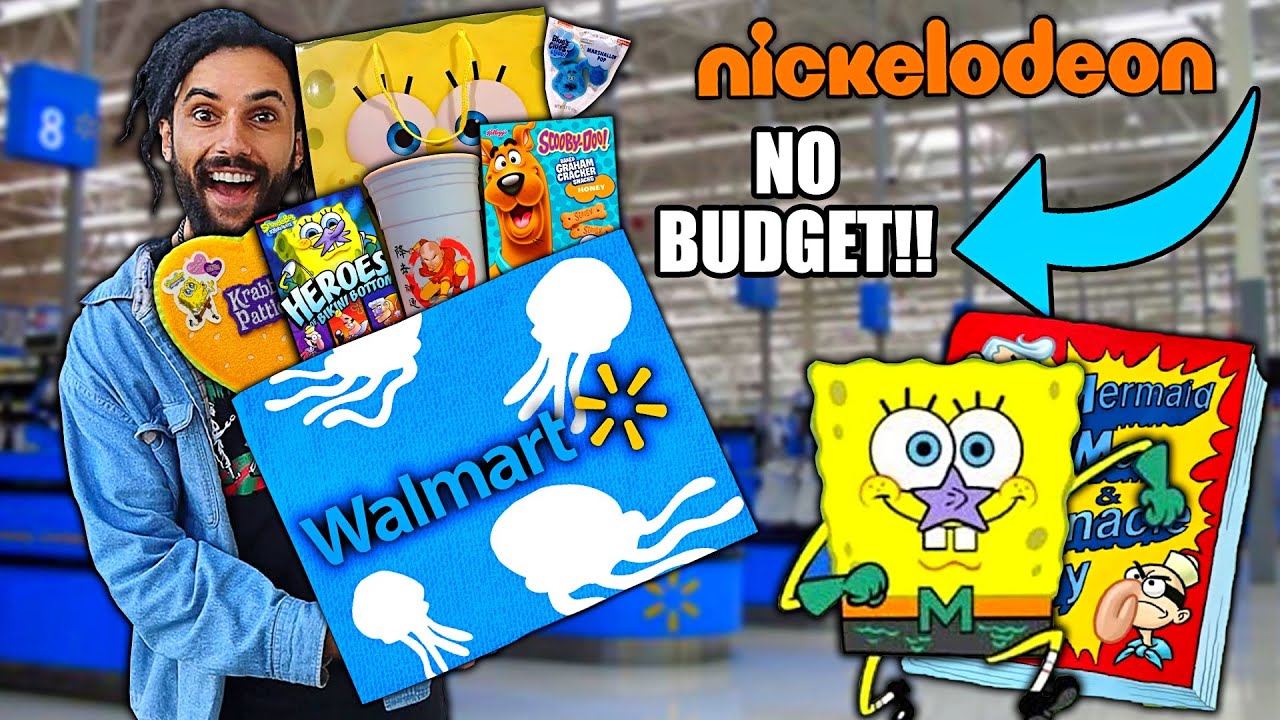 I Bought EVERY NICKELODEON PRODUCT AT WALMART.. SPONGEBOB SQUAREPANTS ...