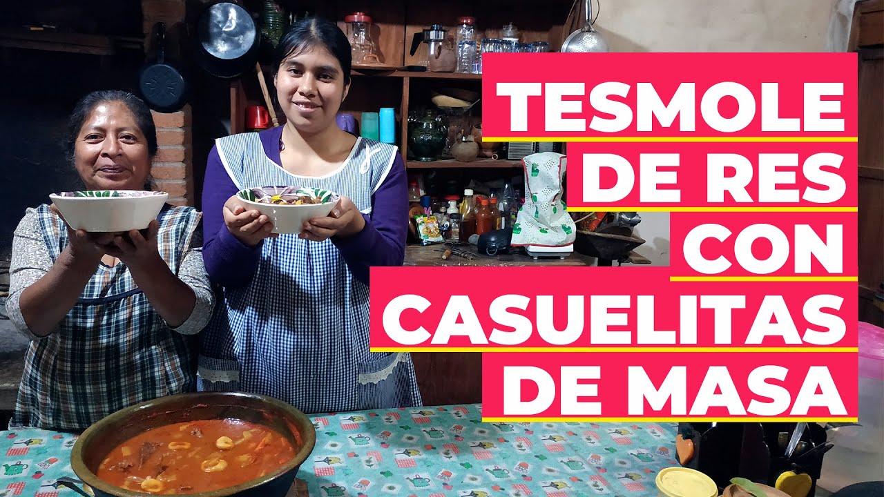 Le enseño a mi nuera a preparar un tesmole de res con casuelitas de ...