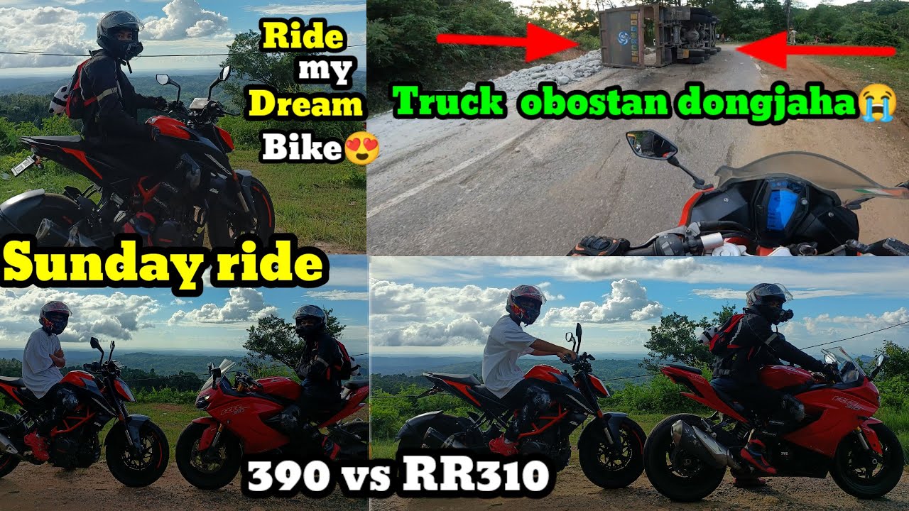 Finally dream bike Duke 390 bs6 ride😍|| Sunday ride || truck Accdnt😭 ...