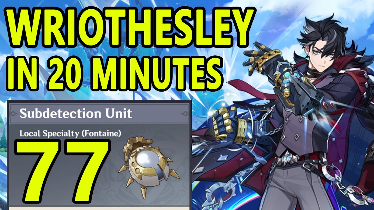 Wriothesley Ascension Materials | 53-72 Subdetection Unit Locations ③ ...