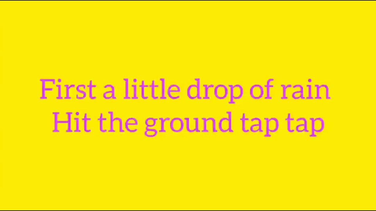 Little Drops Of Rain | English Nursery Rhyme for Children | | With ...