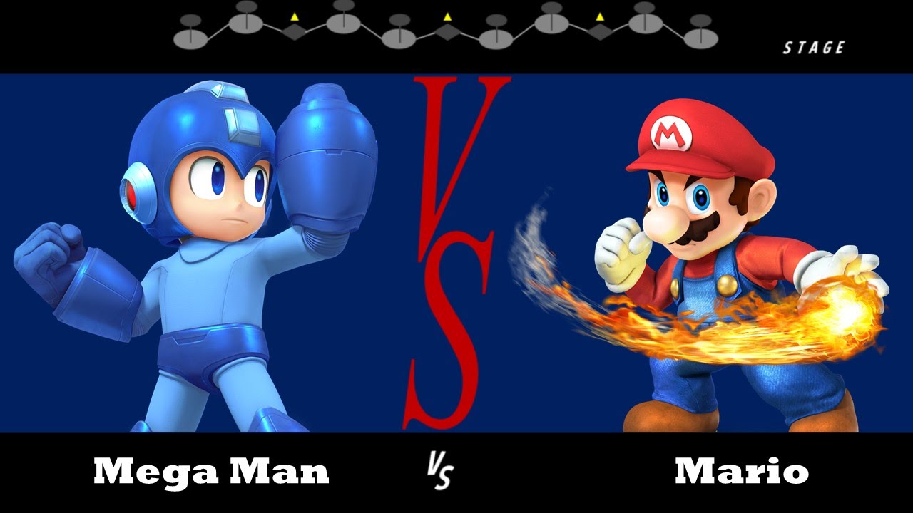 Super Smash Bros. Wii U Amiibo Tournament Rd 2: Mario vs. Mega Man ...