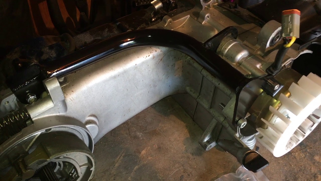 HRH Honda Ruckus GY6 Center shock install pt1 - YouTube