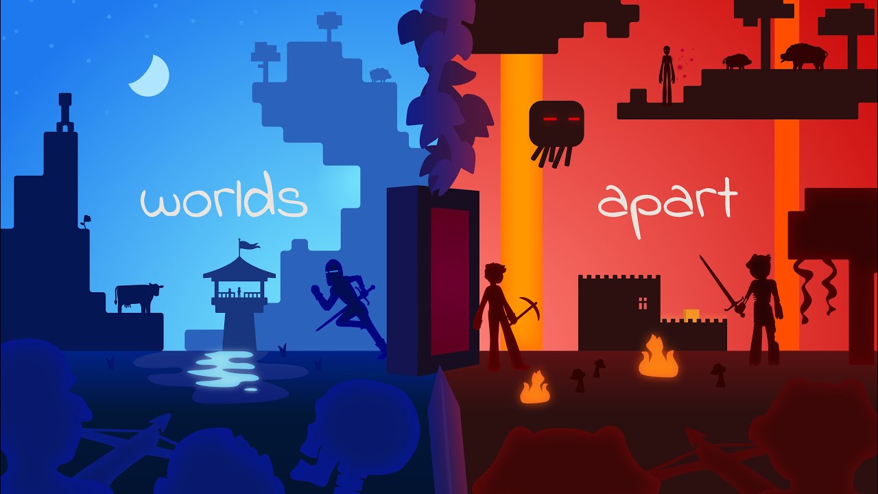 WORLDS APART | Minecraft Nether Swap Challenge - YouTube