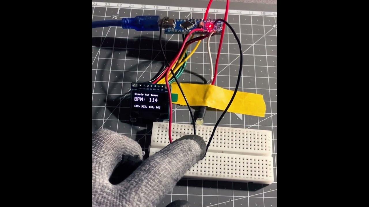 (Arduino) Simple tap tempo implement (source code in comment) #arduino - YouTube