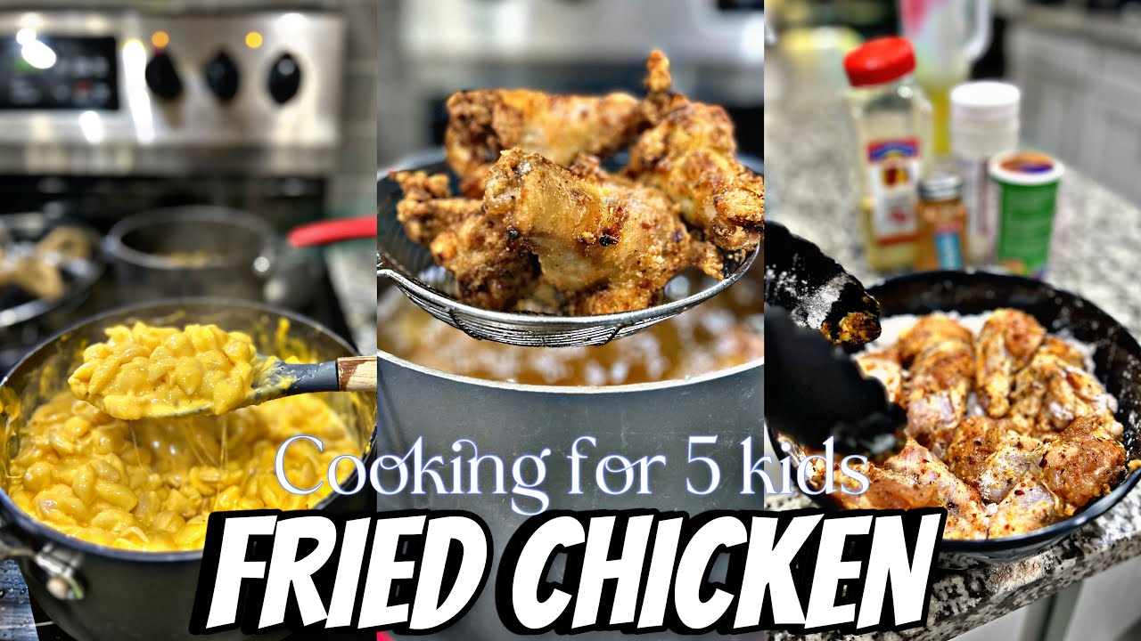LETS FRY SOME CHICKEN FOR THEM 5 KIDS - YouTube
