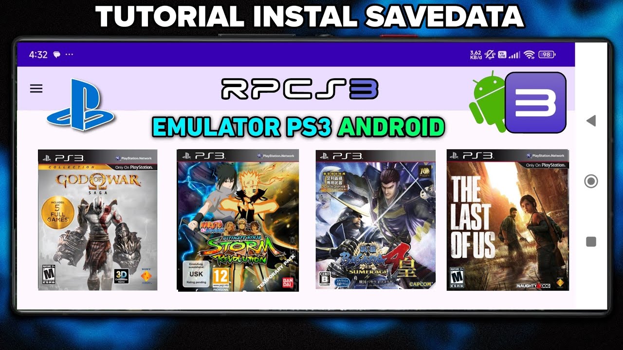 RPCS3 EMULATOR PS3 DI ANDROID OFFLINE - TUTORIAL INSTAL SAVEDATA - YouTube