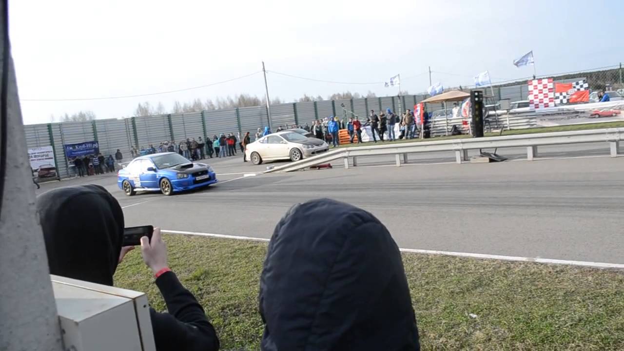 Subaru impreza (Москва) vs Honda Integra (Волгоград) - YouTube
