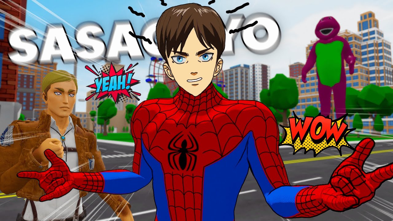 Eren Becomes Spider-Man! (aot vr) - YouTube