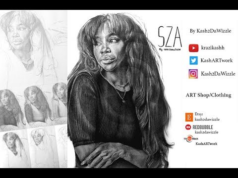 SZA Drawing (Video) by kash2dawizzle - YouTube