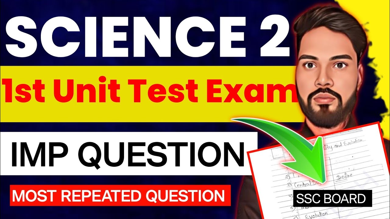 Science 2 most important question 1st unit test exam | science 2 10th ...