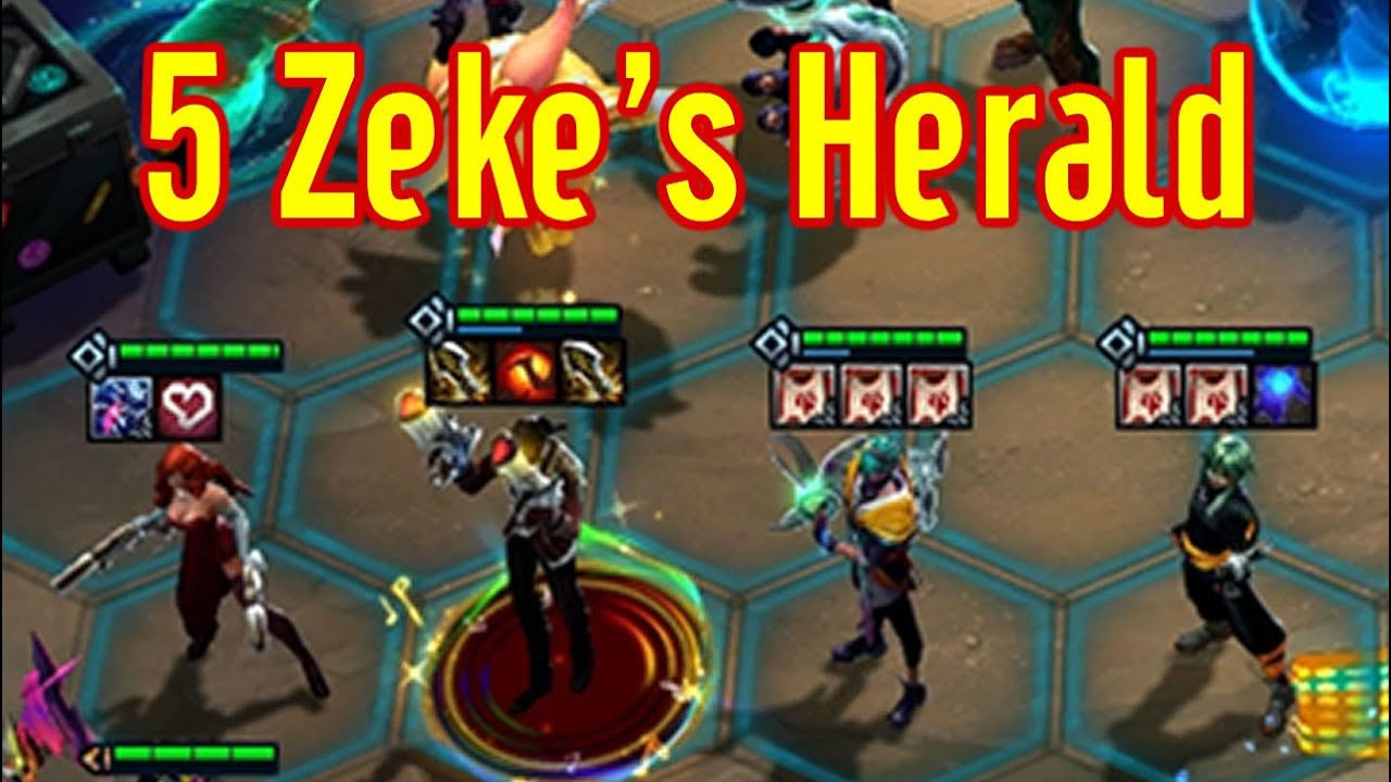 5 Zeke's Herald | Lucian Max Attack Speed | TFT Set 10 - YouTube