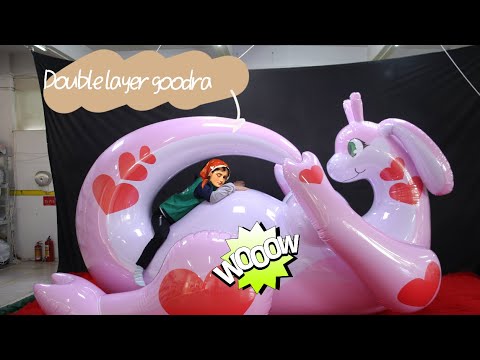 Hongyi 4 meters long Inflatable double layer goodra - YouTube