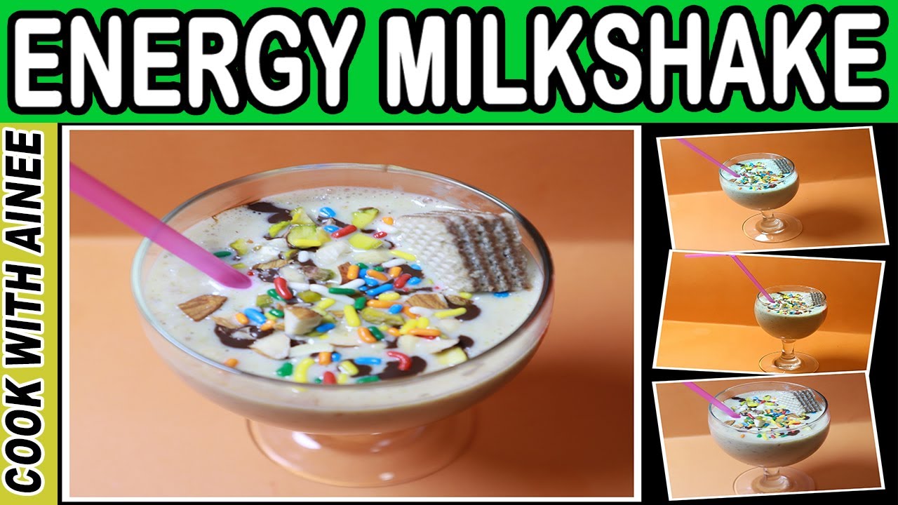Energy Milkshake Recipe By Ainee | Dates Milkshake Recipe To Boost Your ...