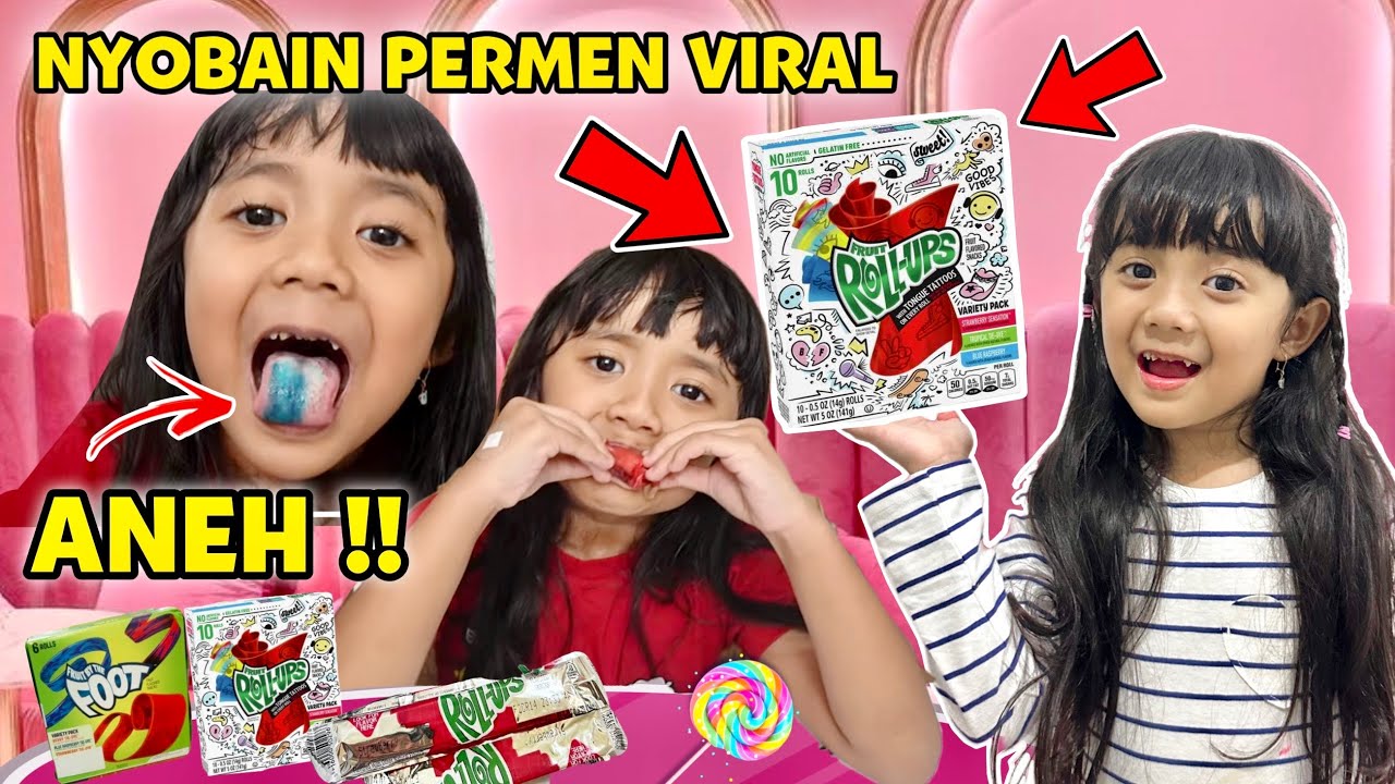 SAMANTHA BELI PERMEN VIRAL ADA BISA BIKIN GAMBAR DI LIDAH - YouTube