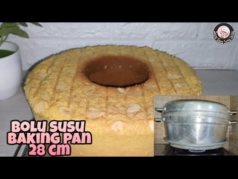 Cara menggunakan baking  pan  Orchid||bolu panggang 8  telur 28 cm