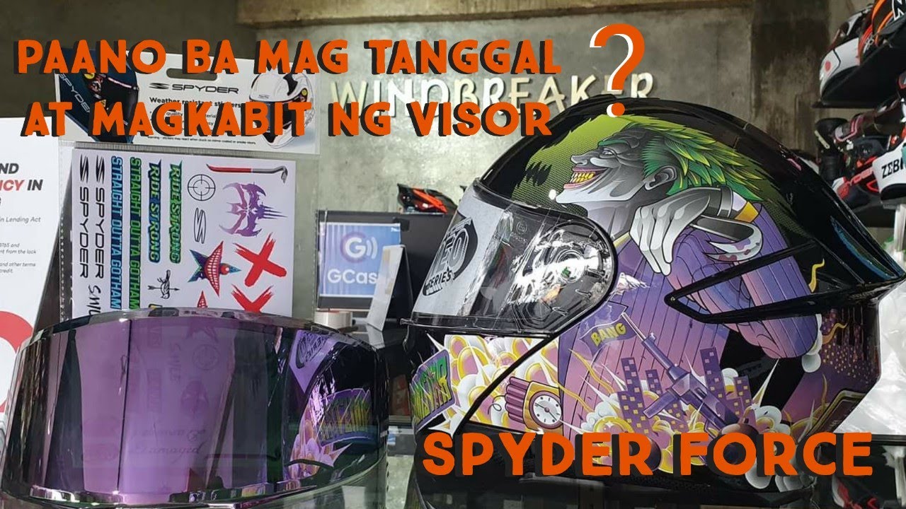How to remove and install visor | Spyder Force helmet #Spyderhelmet # ...