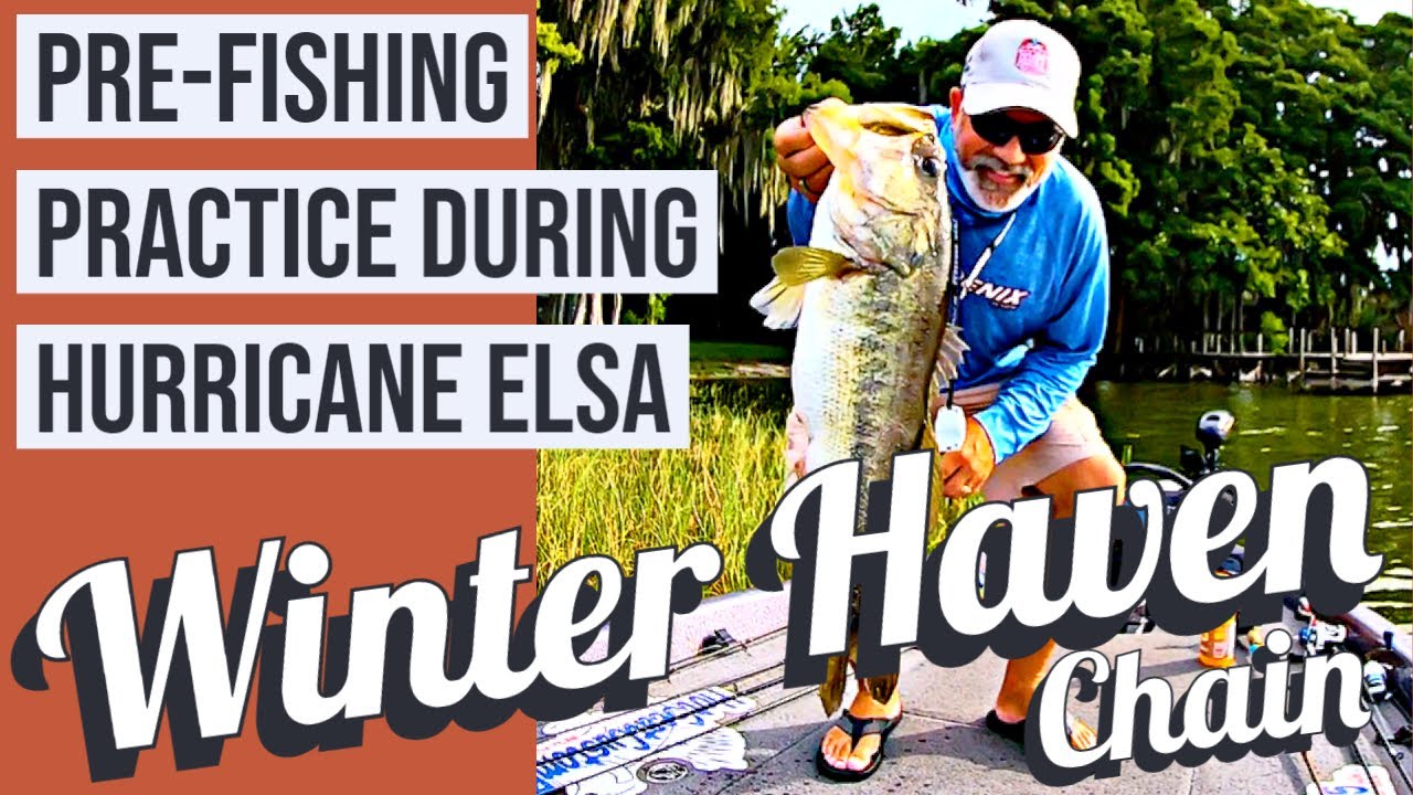Bass Fishing During Hurricane Elsa on Winter Haven Chain - YouTube
