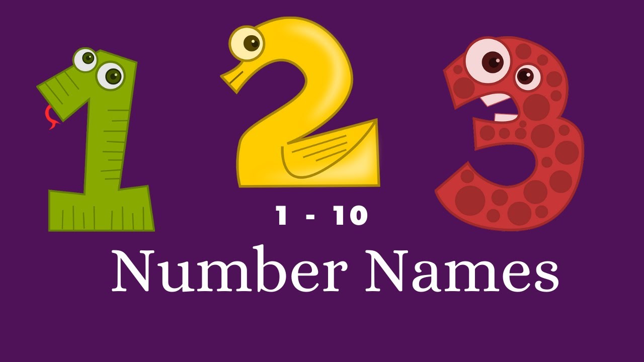 Number Names 1 10 Learn To Spell Numbers 1 To 10 YouTube Number Names 1 10 Learn To Spell Numbers 1 To 10 YouTube