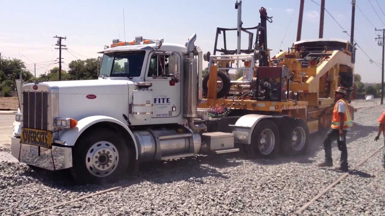 Bleer Rail Trailer - hi-rail dolly system - YouTube