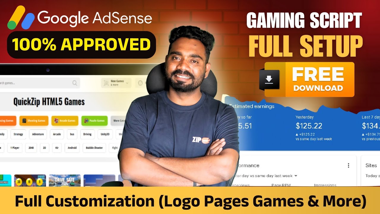 Adsense Approval Using New Script With Full Customization Html5 Gaming Script Adsense Approval