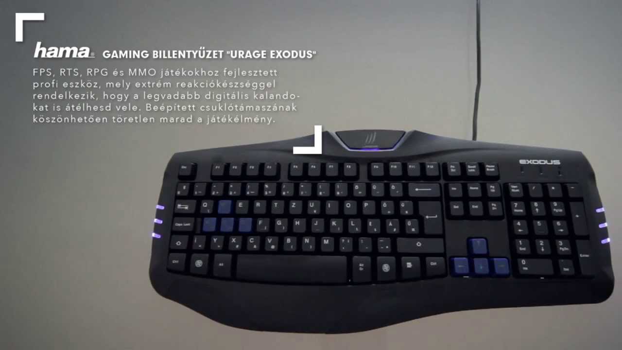 hama GAMING BILLENTYŰZET "URAGE EXODUS" - YouTube