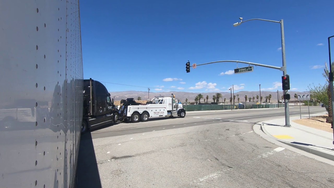 Tractor Trailer Tow Timelapse - YouTube