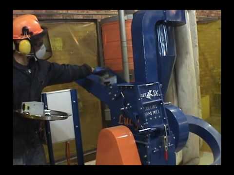 Electronic equipment milled by a Hippo Hammer mill - YouTube