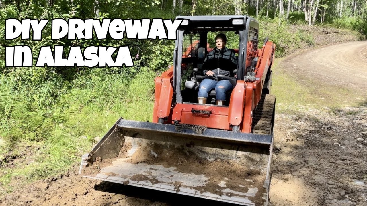 Cabin Life: DIY Driveway Construction in Alaska - YouTube