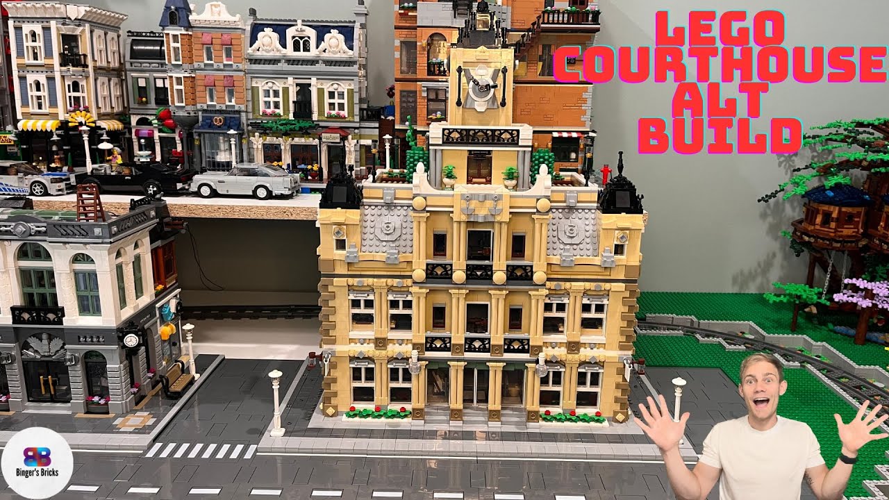 Lego Courthouse Alternate Build & City Update - YouTube